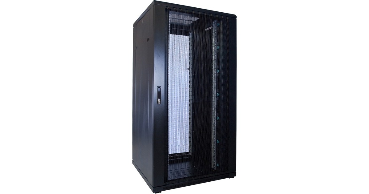 DSI 32U serverkast met geperforeerde deur - DS8832PP server rack Zwart ...