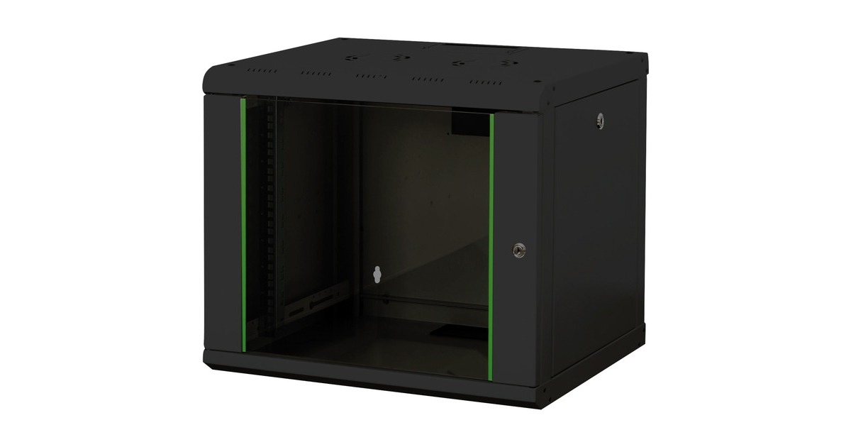 Digitus 19" Wandbehuizing 9U server rack Zwart