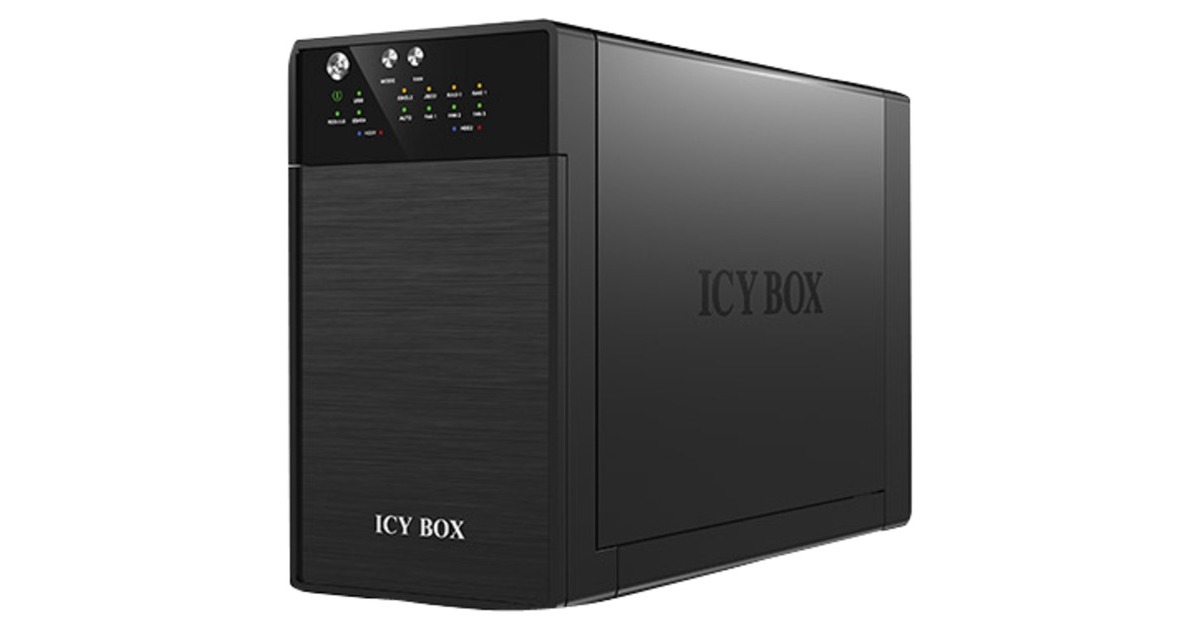 ICY BOX IB-RD3620SU3 externe behuizing Zwart