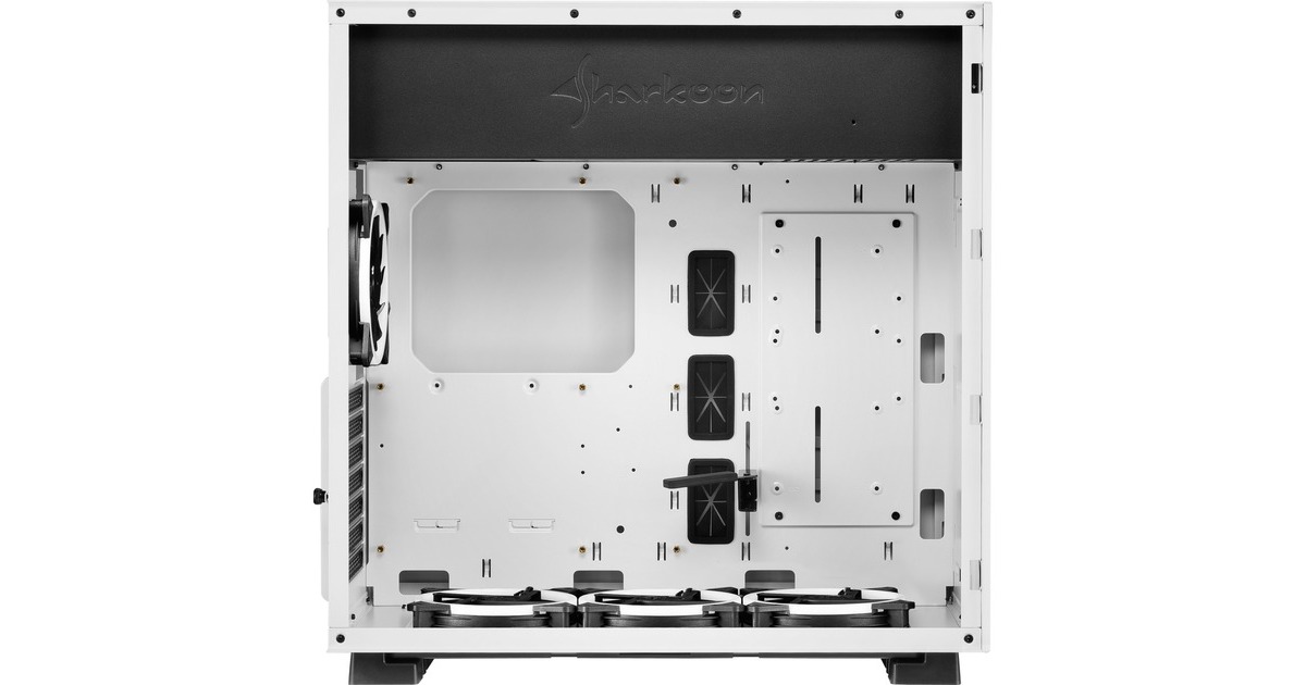 Sharkoon PURE STEEL RGB midi tower behuizing Wit | 2x USB-A | RGB ...