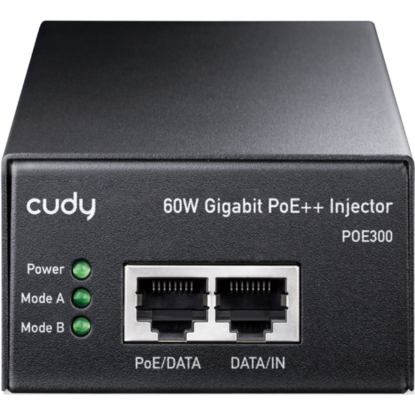 Cudy 60w Gigabit Poe Poe Injector Zwart