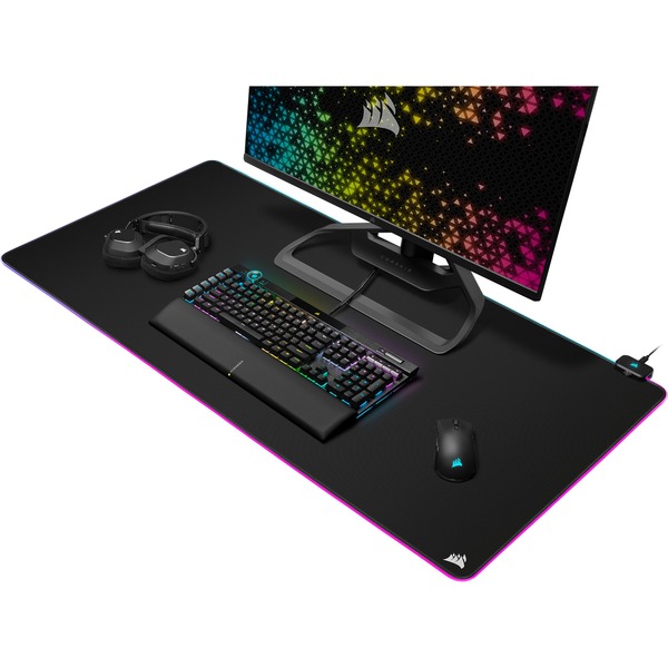 Corsair MM700 RGB Extended 3XL muismat Zwart, RGB leds