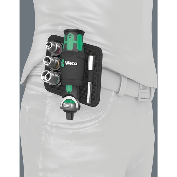 Wera 8009 Zyklop Pocket Set 2 bitset Zwart/groen, 18‑delig