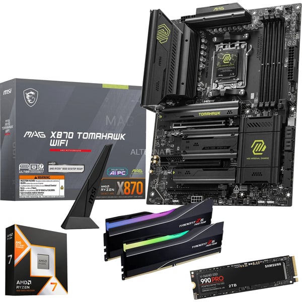 ALTERNATE Upgrade Kit MAG X870 TOMAHAWK WIFI + Ryzen 7 9800X3D + 64 GB ...