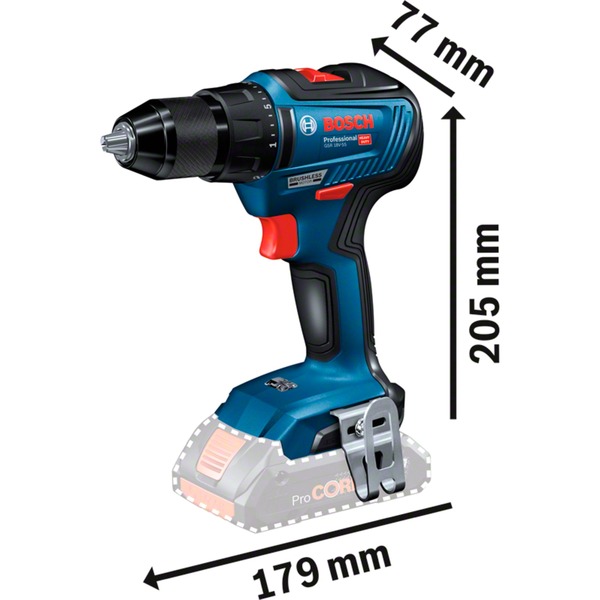 Bosch Professional Accu Schroefboormachine Gsr 18v 55 Professional Solo