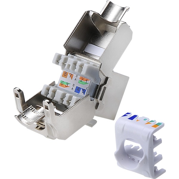 Digitus Keystone CAT6a keystone module Zilver