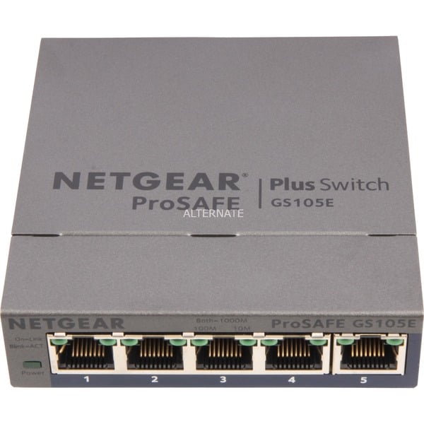 NETGEAR ProSAFE GS105E v2 switch Grijs